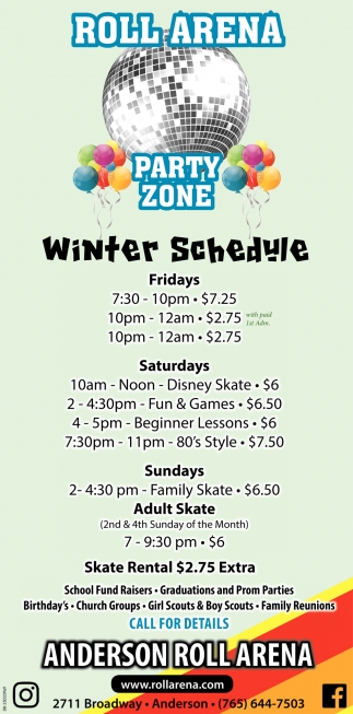 Roll Arena Party Zone, Anderson Roll Arena , Anderson, IN