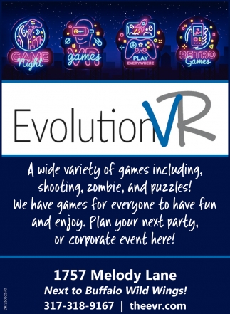 Next To Buffalo Wings!, Evolution VR, Greenfield, IN